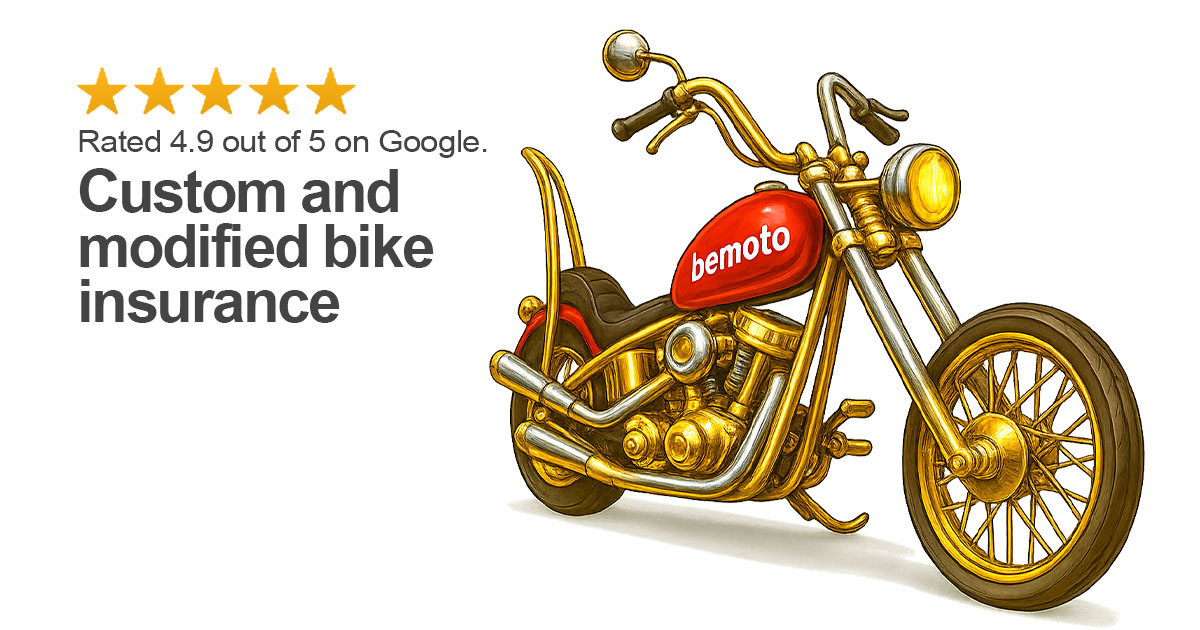 Custom and Modified Motorbike Insurance - Quote online or on the phone